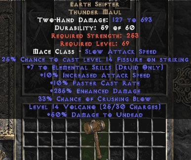 Earth Shifter 275%+ ED - West Non-Ladder - D2RPG.com